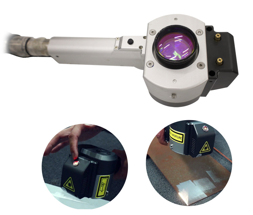 The fourth generation dual purpose laser head Handheld and automatic 2D ...